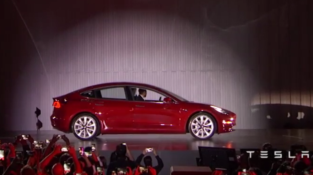 First Customers Get Tesla Model 3 Electric Cars : The Two-Way : NPR