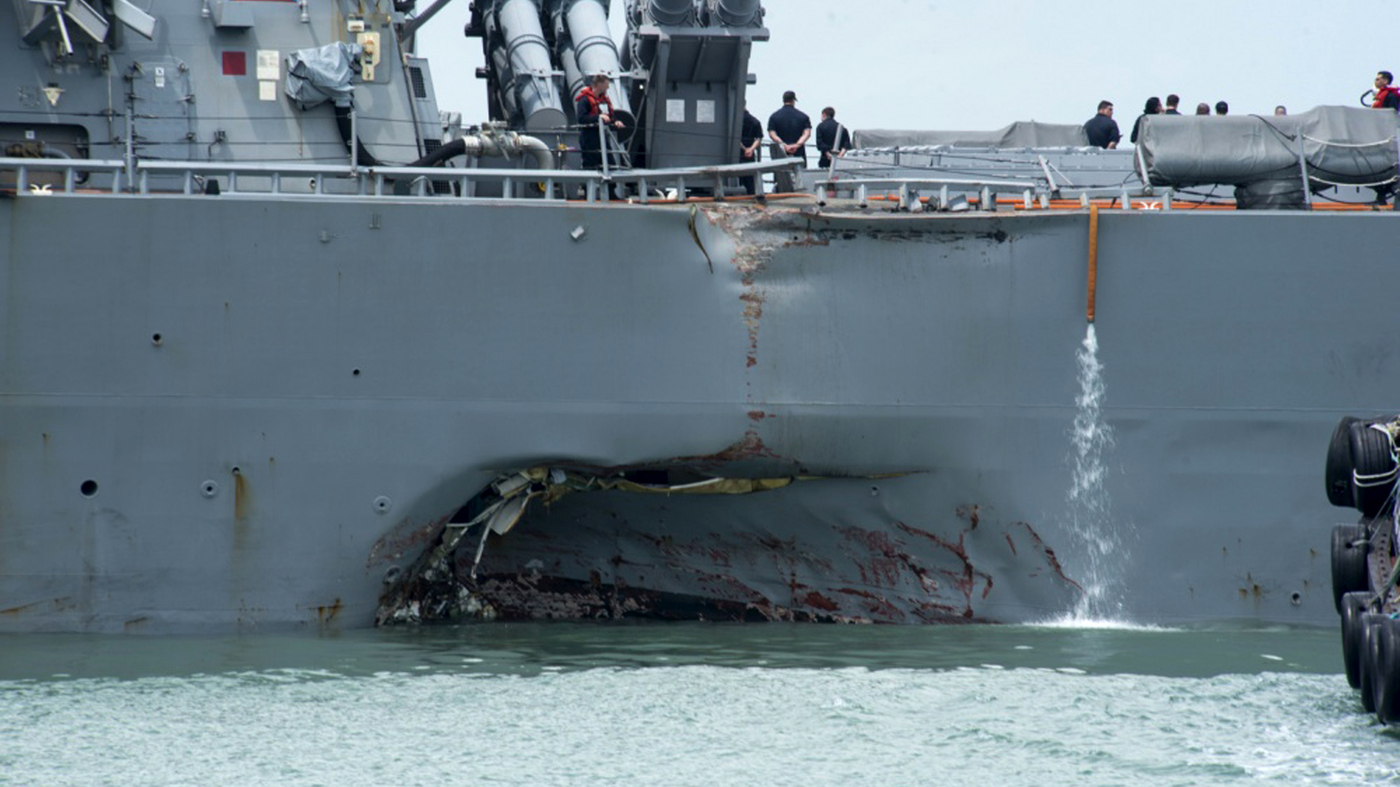 Search For 10 Missing Launched Off Singapore After U.S. Destroyer ...