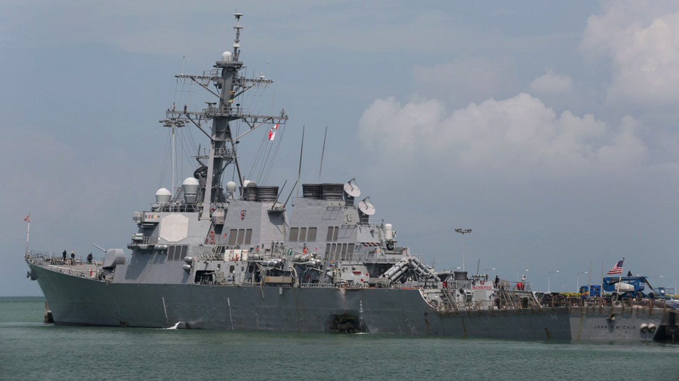 Search For 10 Missing Launched Off Singapore After U.S. Destroyer ...