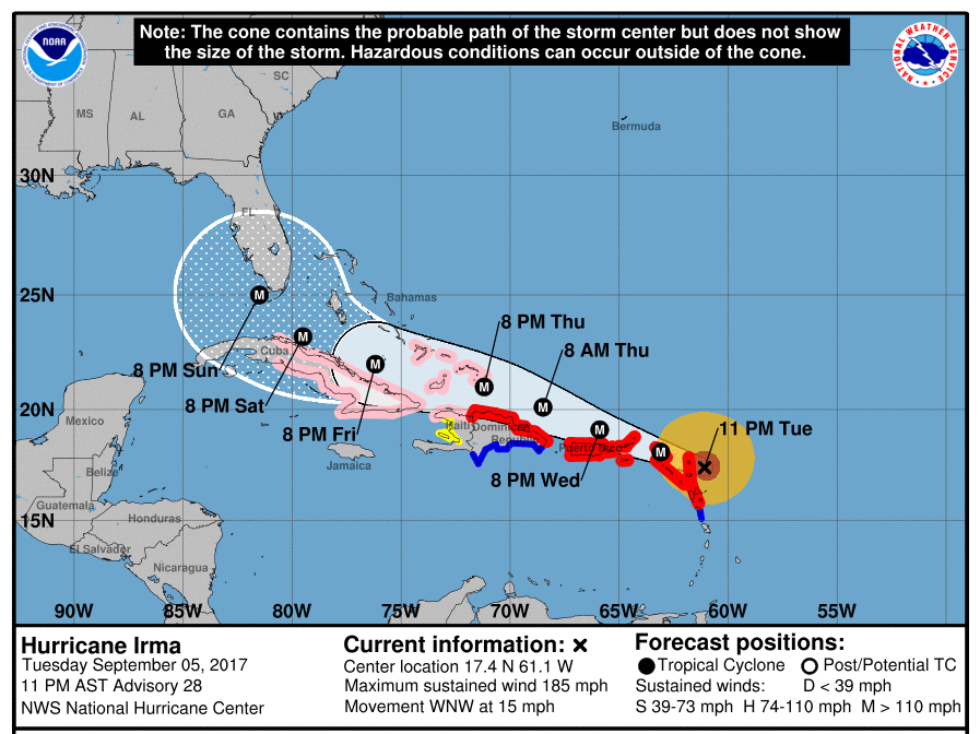 Hurricane Irma Makes First Landfall In Northeast Caribbean Islands ...