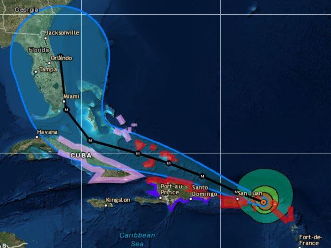Hurricane Irma Pushes Away From Puerto Rico, With Florida In Its Sights ...