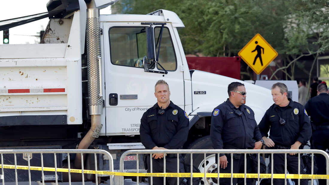 Law Enforcement Uses Garbage Trucks For Safety During Large Gatherings ...