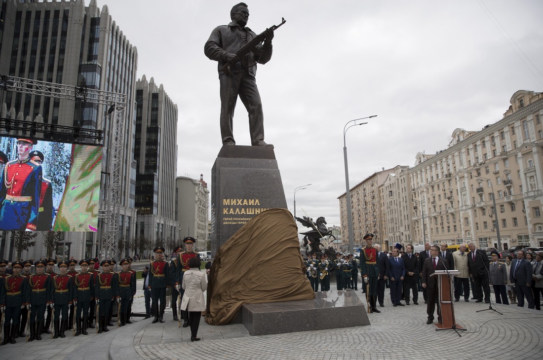 Some Russians Fired Up Over New Kalashnikov Monument : The Two-Way : NPR