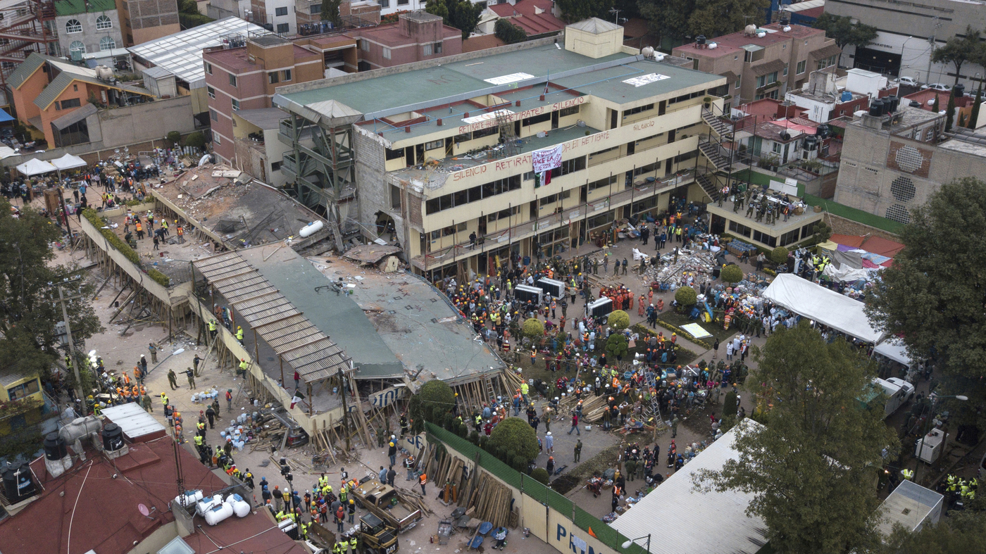 Mexico Earthquake: Hope, Despair Descend On Shattered School : The Two ...