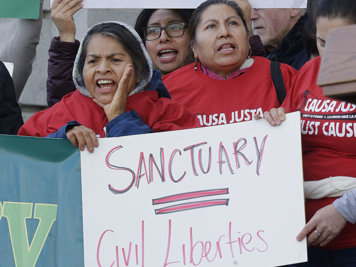 California Governor Signs 'Sanctuary State' Bill : The Two-Way : NPR