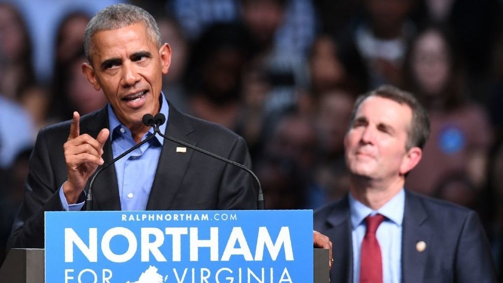 'Our Democracy Is At Stake,' Obama Says Of Virginia Race For Governor : NPR