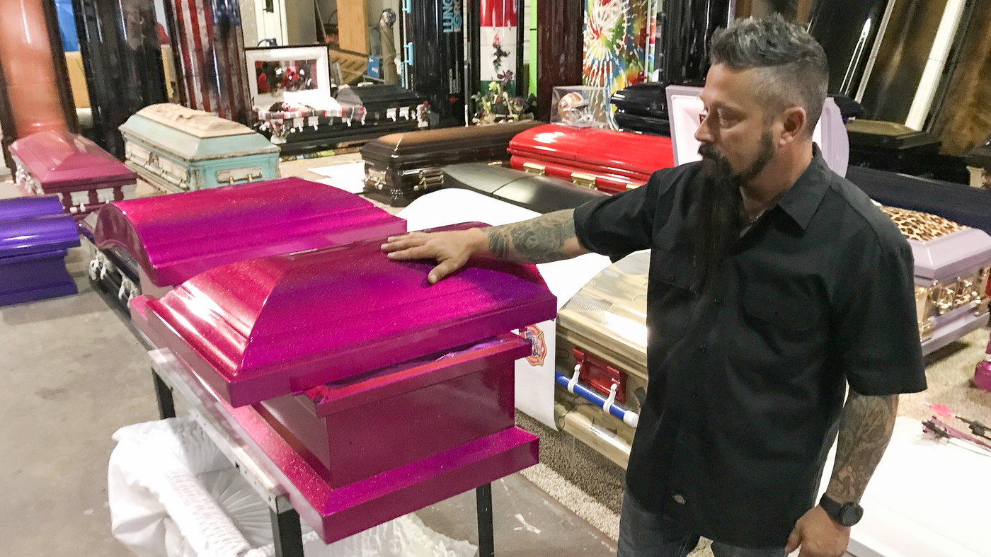 With Shiny Pink And Camo, Casket Designer Honors Texas Shooting Victims ...
