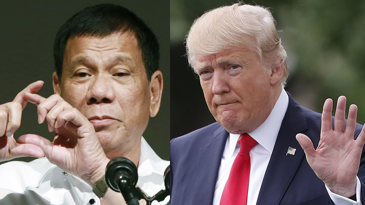 Trump And Duterte Could Reset The Shaky U.S.-Philippine Alliance : NPR