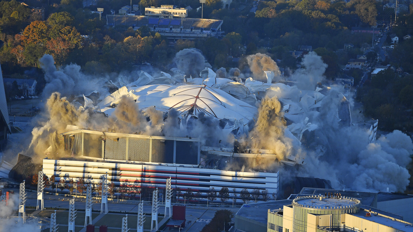 Georgia Dome Implosion Video: Watch Atlanta's Iconic Stadium Get ...