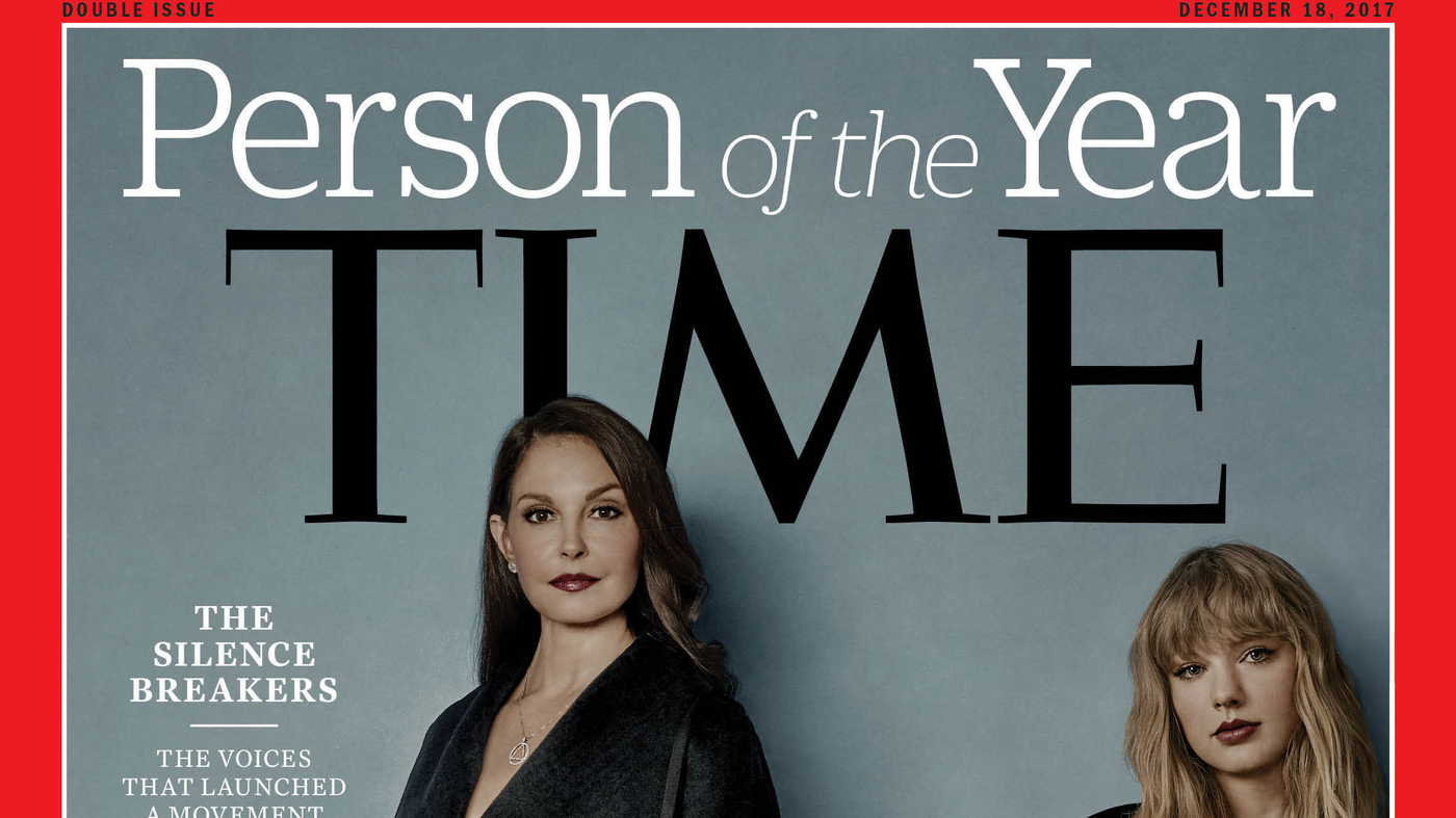 #MeToo Movement Is Person Of The Year, 'Time' Says : The Two-Way : NPR