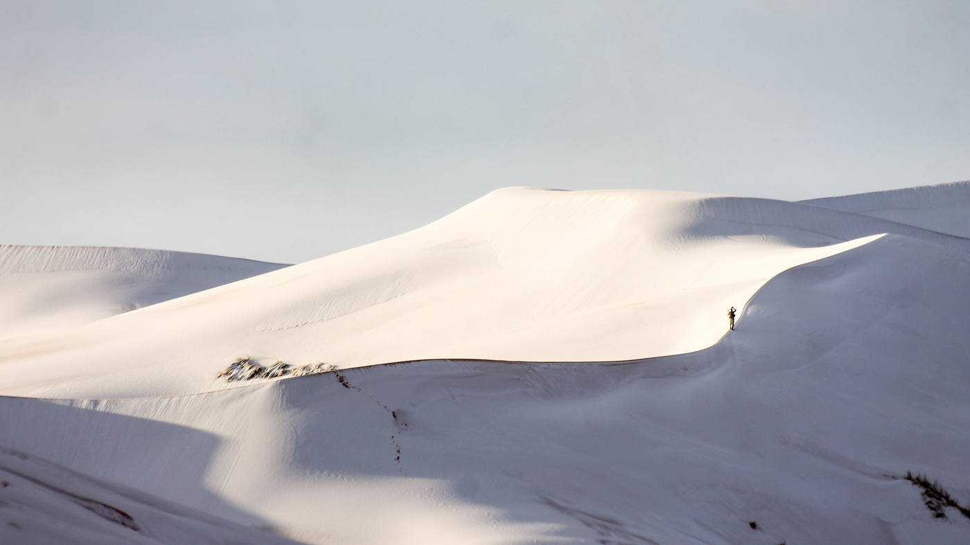 PHOTOS: The Sahara Desert, Painted White With Snow : The Two-Way : NPR