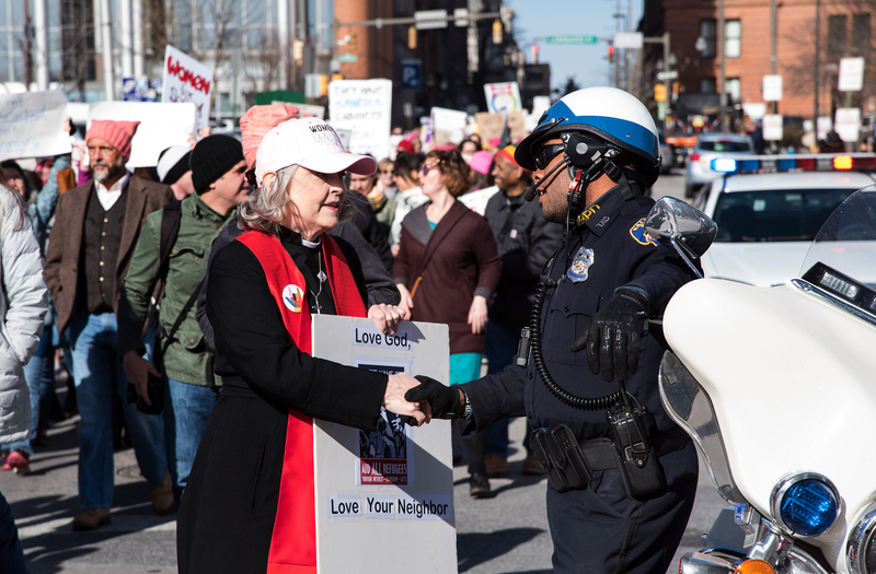 Still 'Pretty Damn Mad' Protesters Unite In Second Annual Women's March ...