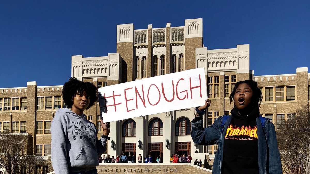 Central High School Walked Out In The Footsteps Of The Little Rock 9 : NPR