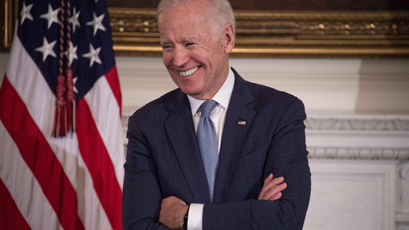 Joe Biden And A Homeless Veteran Have A Very Human Moment : NPR