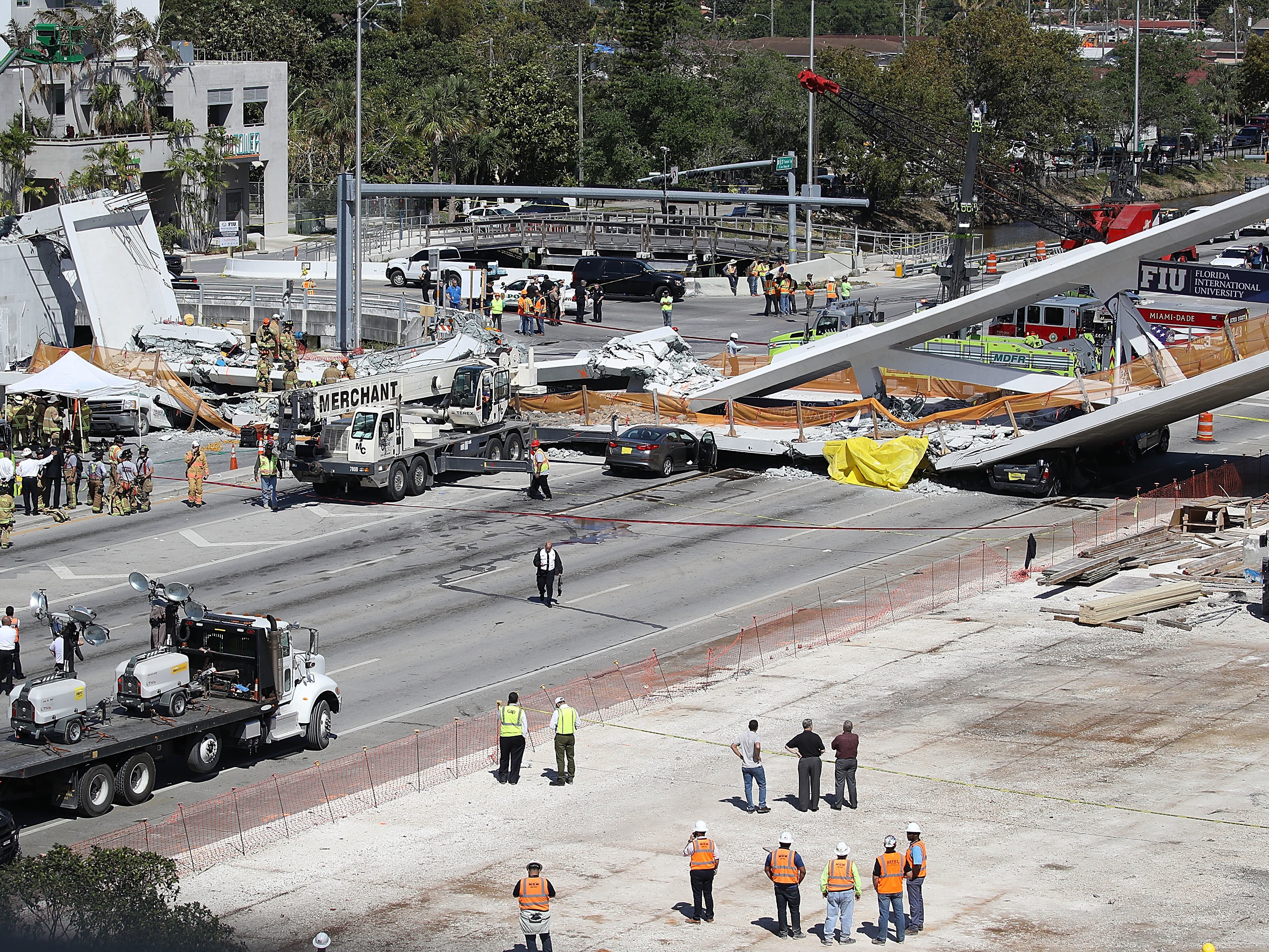 Pedestrian Bridge Collapse Death Toll Rises To 6 In Miami-Dade County ...