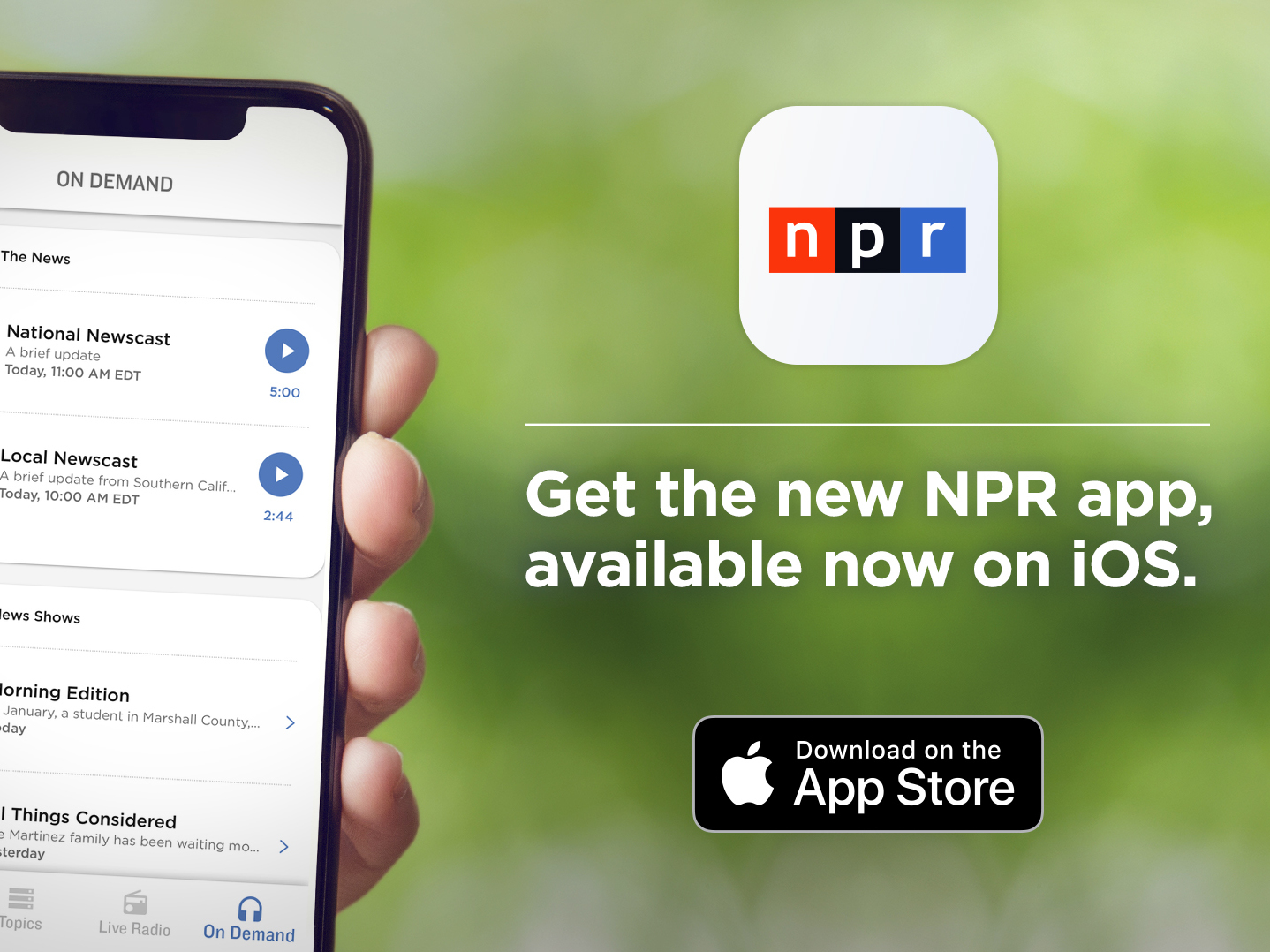 The New NPR App: Revamped, Redesigned, Rebranded | NCPR News