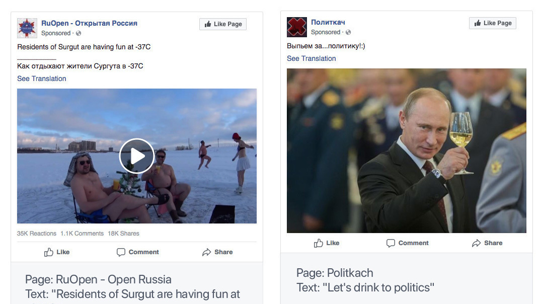 Kremlin Calls Facebook's Removal Of Russian Pages And Ads Censorship ...