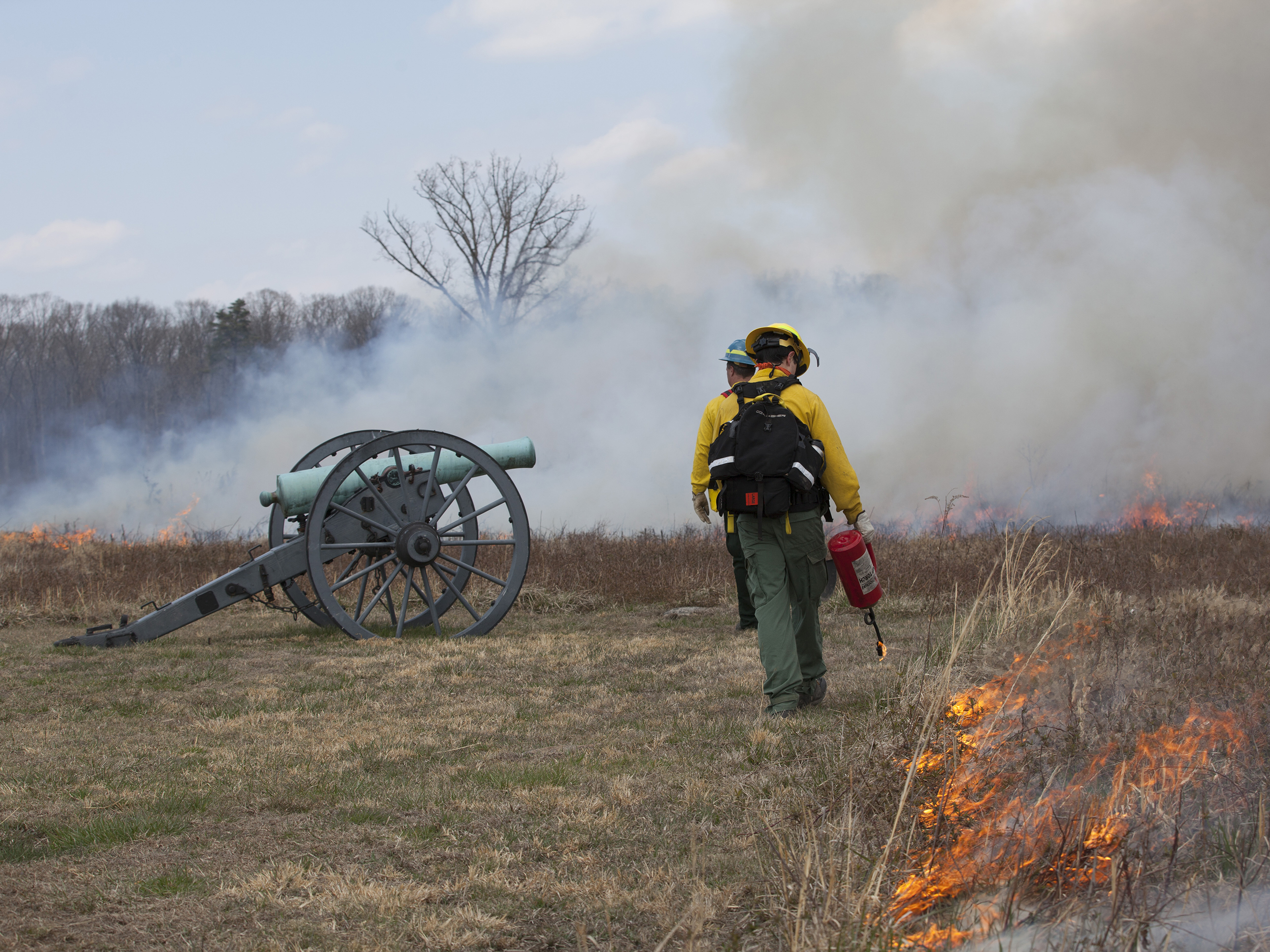 Controlled Burn Held At Manassas Battlefield Park To Restore Civil War ...