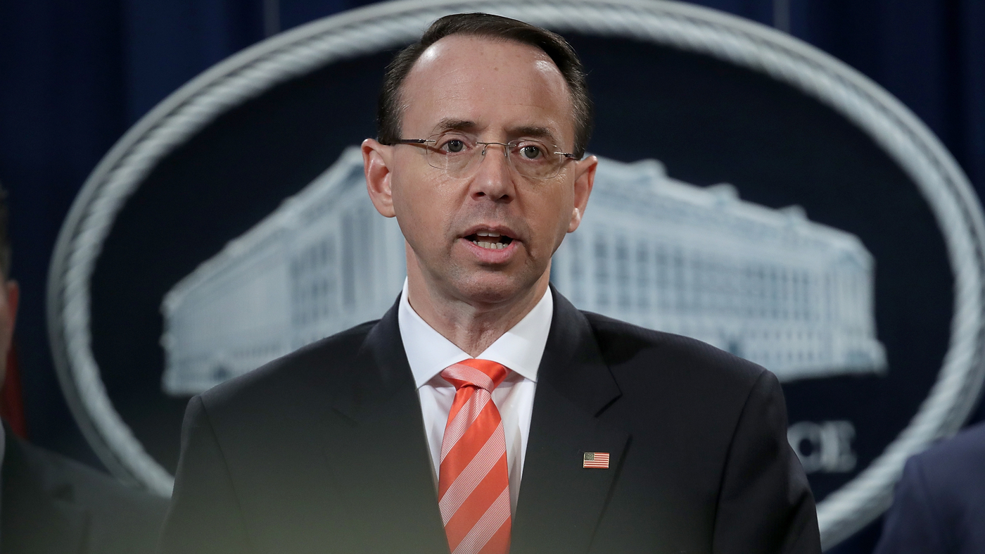 Rosenstein Rejects Pressure From Hill, Vows Justice Dept Won't Be ...