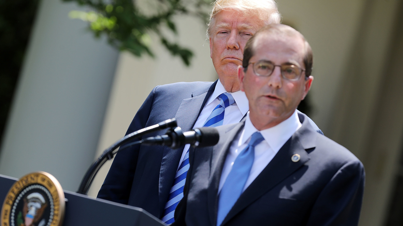 HHS Secretary Azar Wields Pen Against Drug Prices : Shots - Health News ...