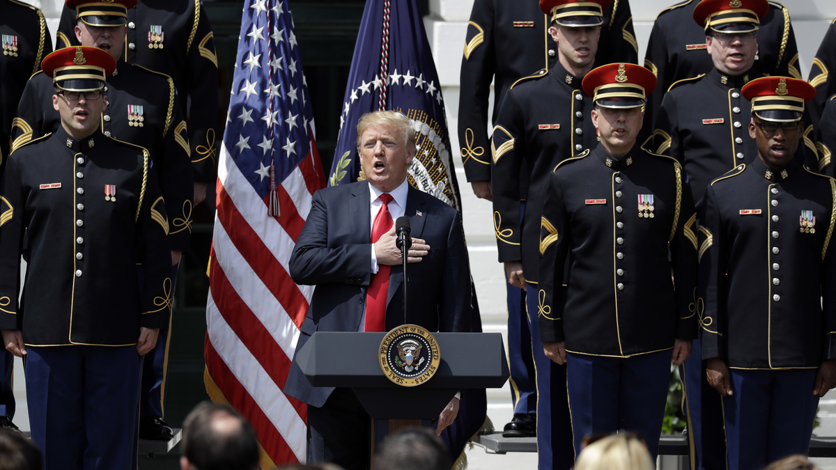 Trump Turns Philadelphia Eagles Event Into 'Celebration Of America' : NPR