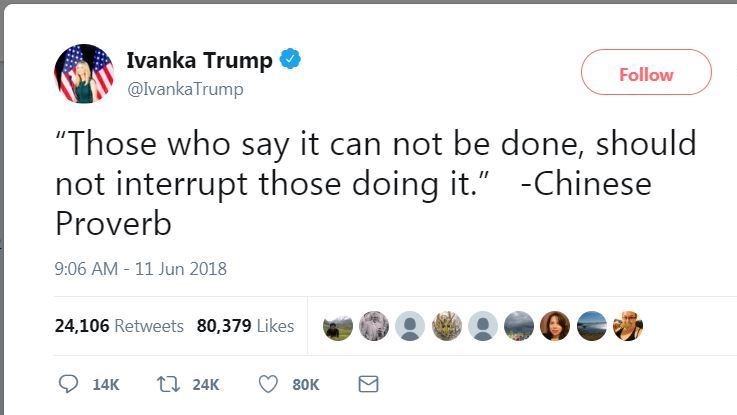 After Ivanka Trump Quotes 'Chinese Proverb,' A Hunt For The Proverbial ...