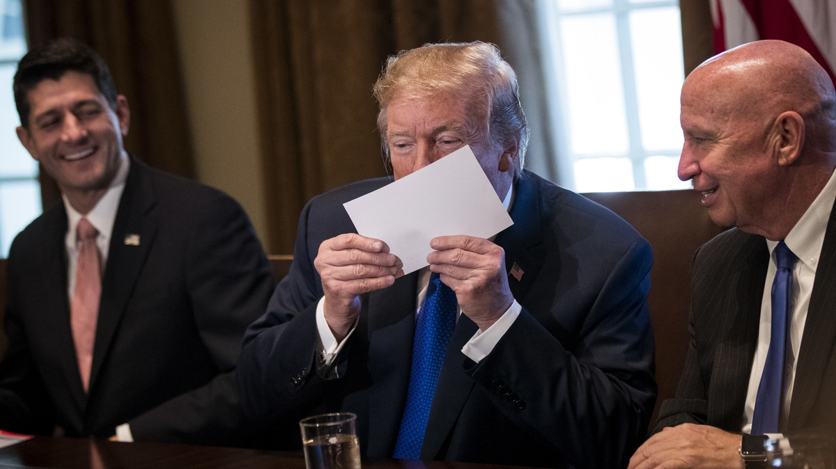 Trump's New IRS 'Postcard' Is Not So Simple And Not Really A Postcard : NPR