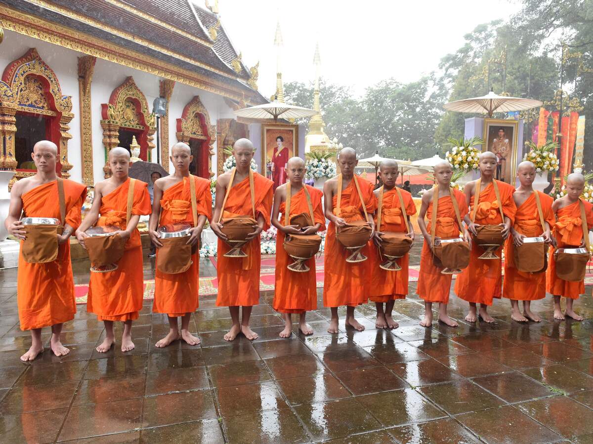 Thai Cave Boys Ordained As Buddhist Novices : NPR