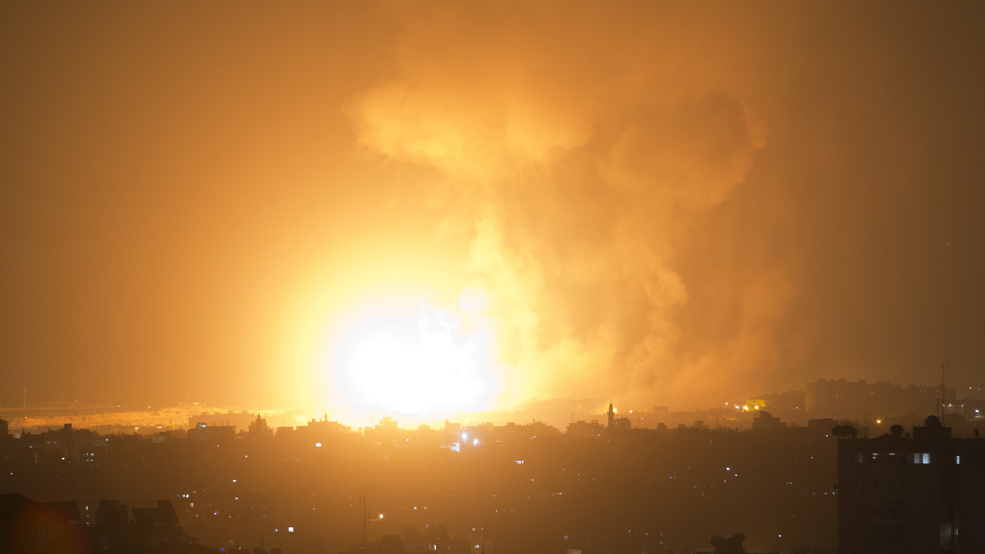 Israeli Airstrikes Hit Gaza After Hamas Launches Rocket Attacks : NPR