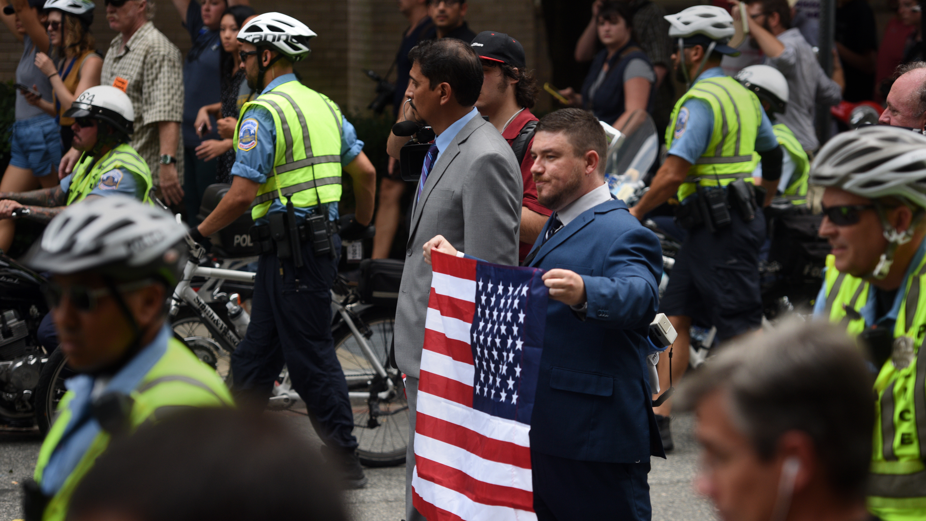 'Unite The Right' Rally: Small Group Met By Hundreds Of ...