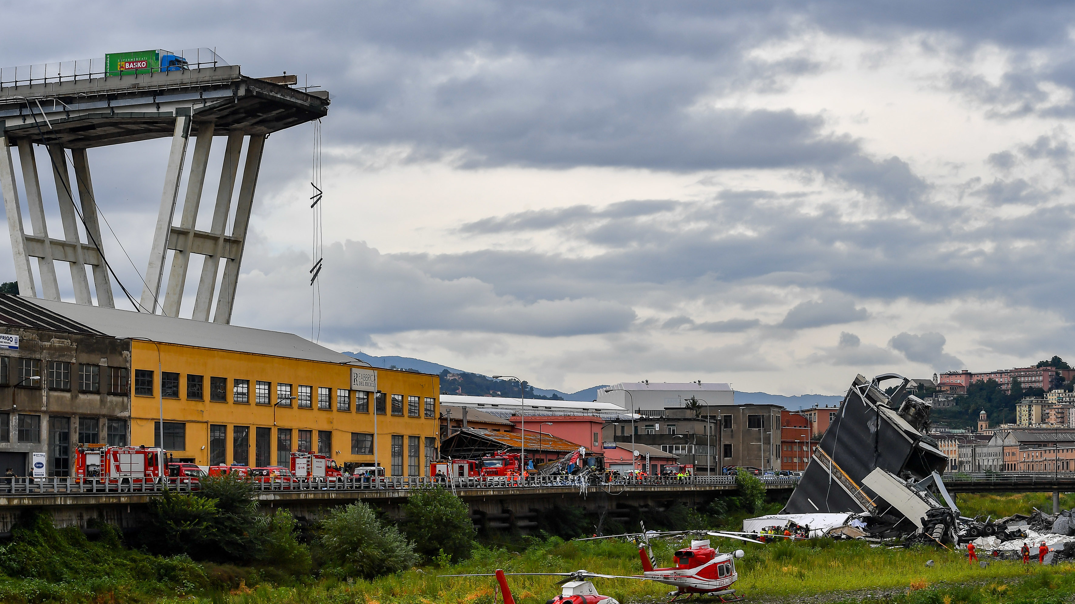 Italy: Genoa's Ponte Morandi Highway Bridge Partially Collapses : NPR