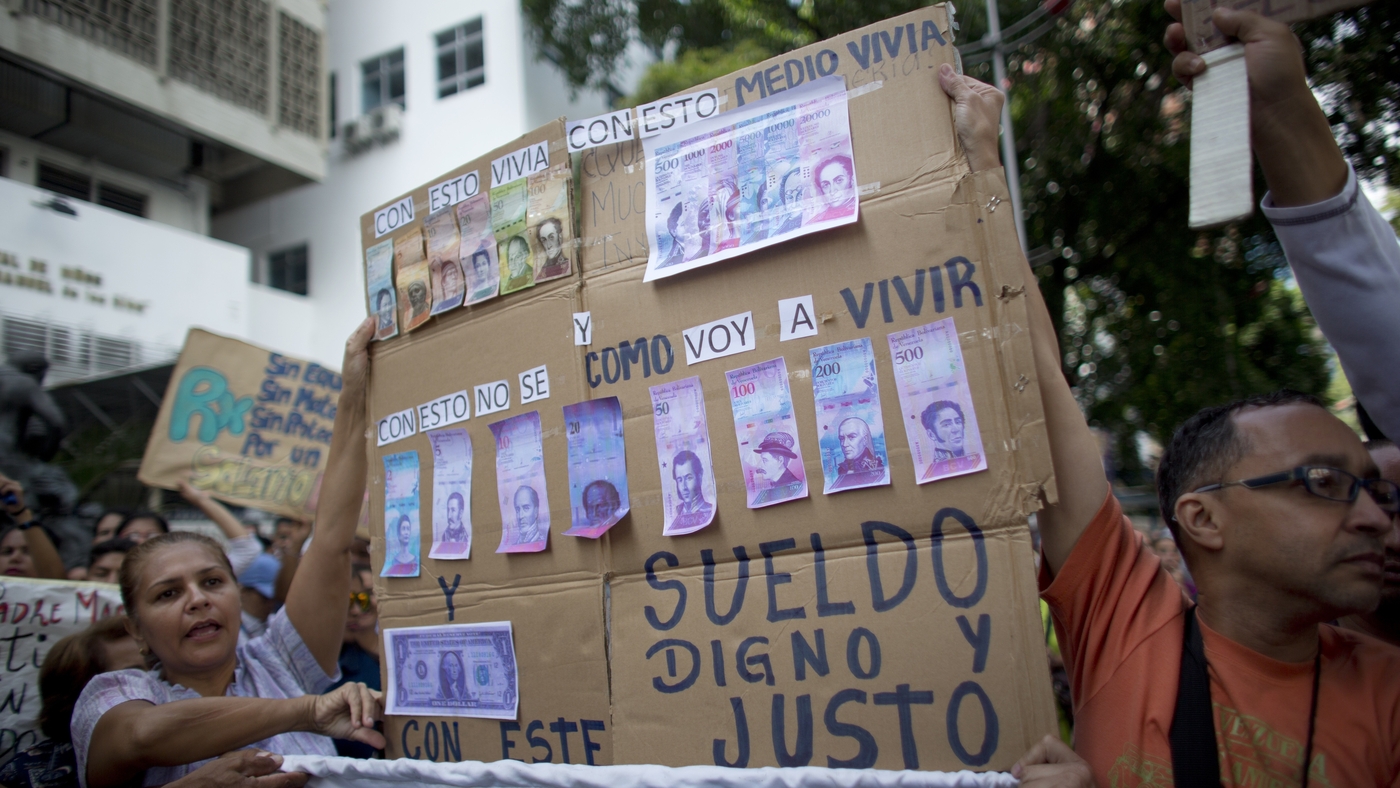 Venezuela, Racked With Hyperinflation, Rolls Out New Banknotes : NPR