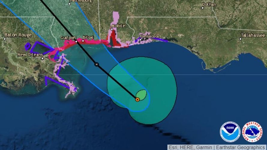 Tropical Storm Gordon Makes Landfall In Mississippi : NPR