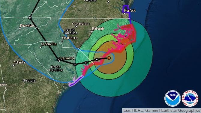 Hurricane Florence Is Making Landfall In N.C. As Category 1 Storm ...