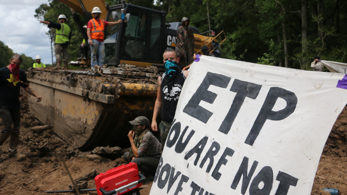 Tougher Laws On Pipeline Protests Face Test In Louisiana : NPR