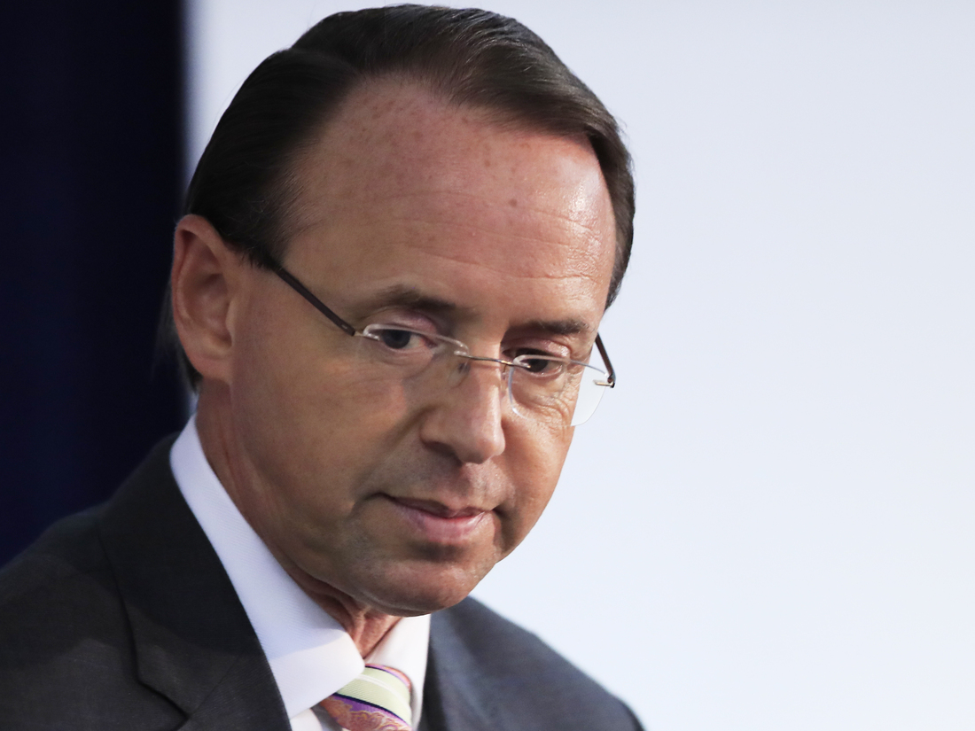 Rosenstein, Expecting To Be Fired, Heads To White House For Meeting On ...