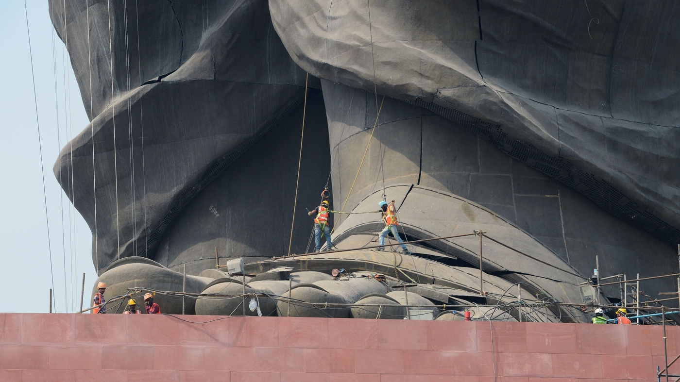 PHOTOS: World's Tallest Statue Ready For Its Inauguration In India : NPR