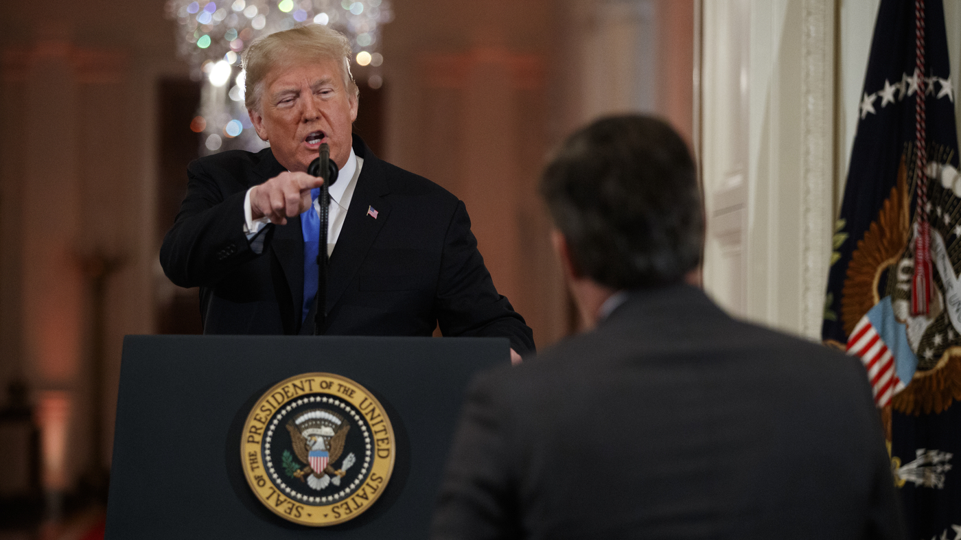 White House Revokes Press Pass Of CNN's Jim Acosta : NPR
