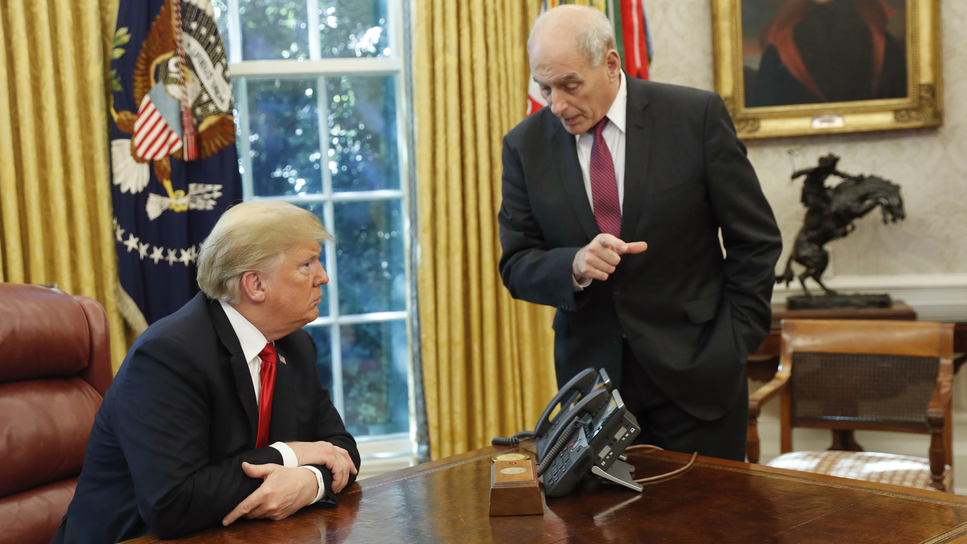 John Kelly To Leave White House At End Of The Year, Trump Says : NPR