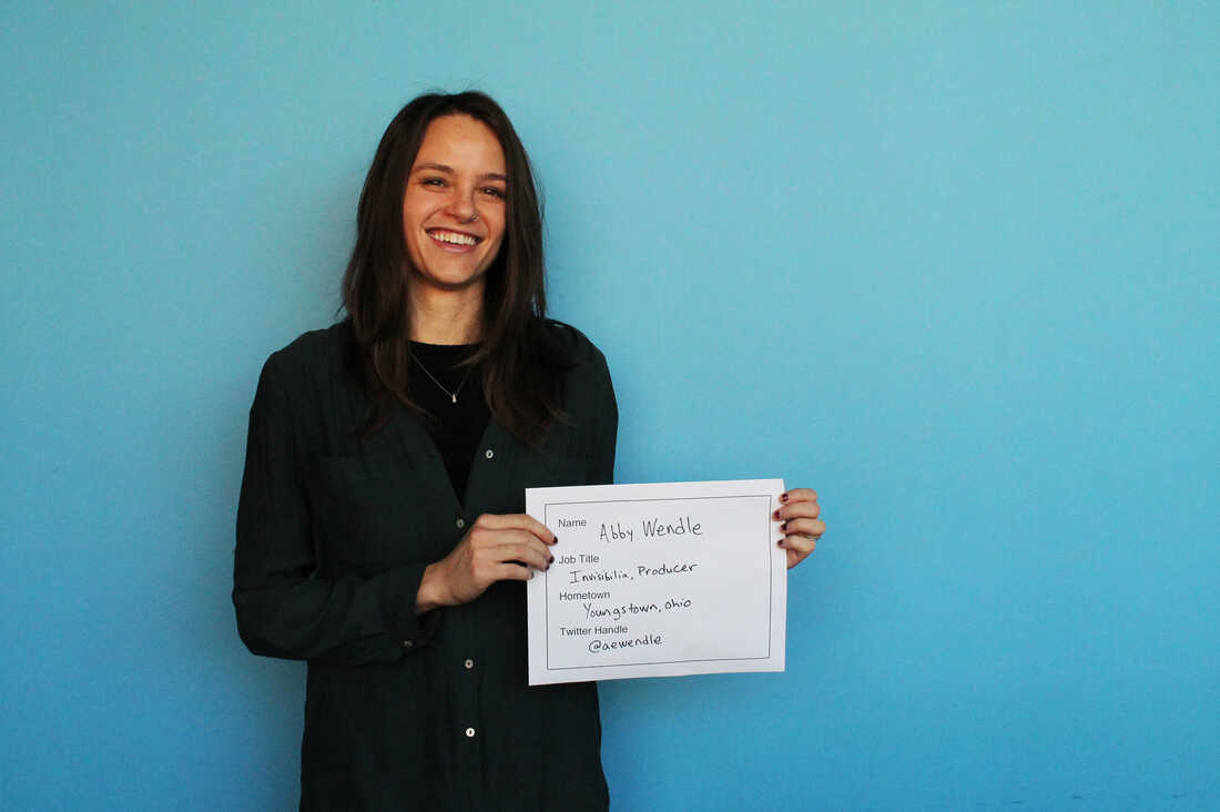 Faces Of NPR: Abby Wendle : NPR Extra : NPR