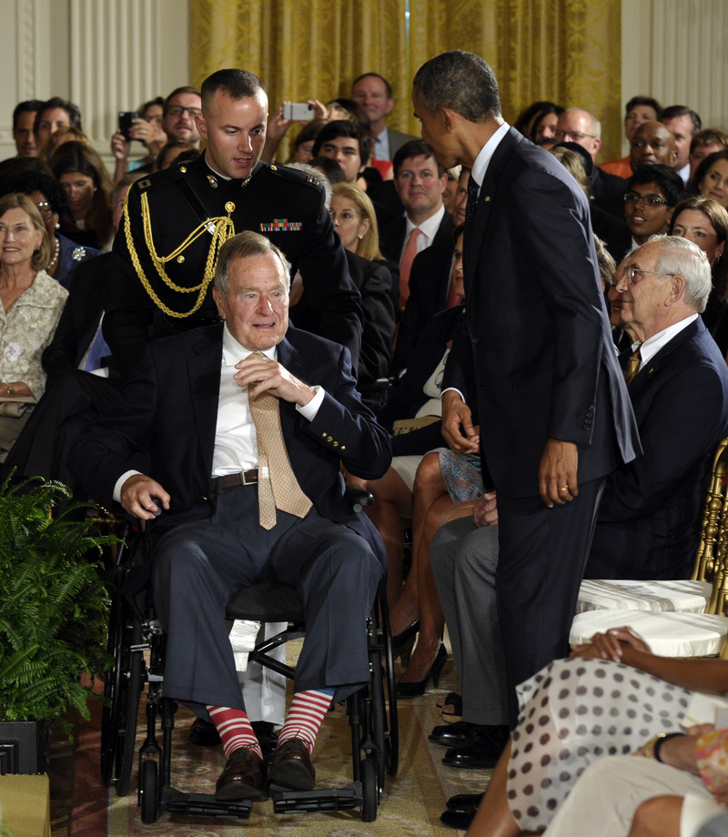 President George H.W. Bush's Choice Of Bold, Whimsical Socks Made Him A ...