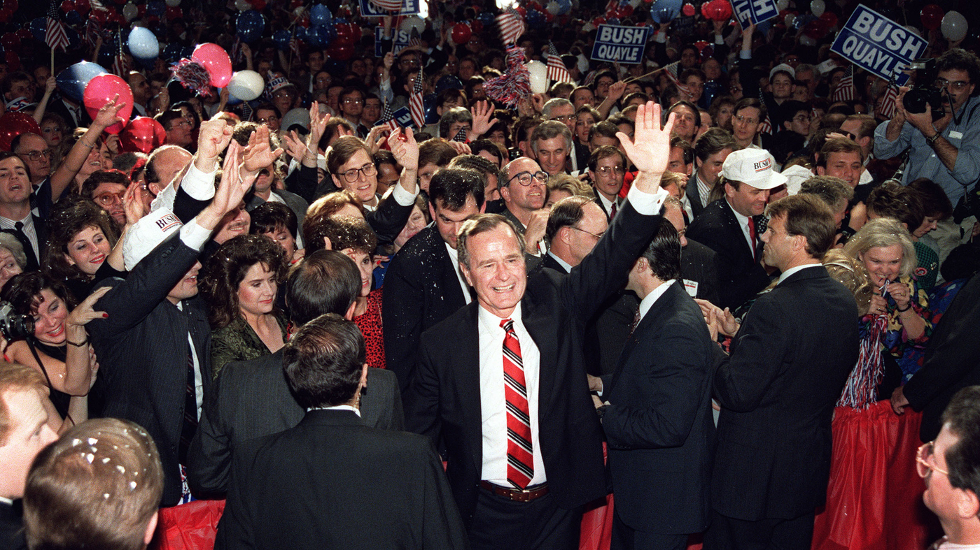 6 Little Words Helped Make George H.W. Bush (A One-Term) President : NPR