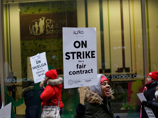 Chicago S Charter Schools Go On Strike Troubled For Profit College