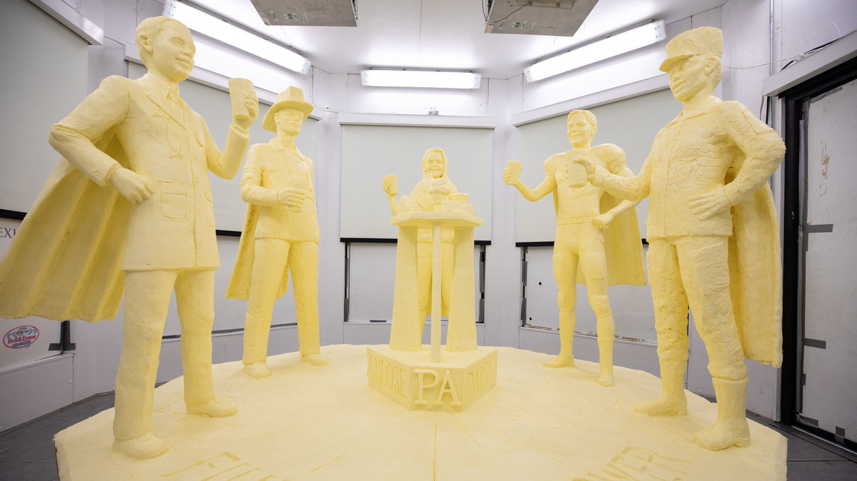 Pennsylvania Makes A Case For Dairy With A Huge Butter Sculpture : NPR