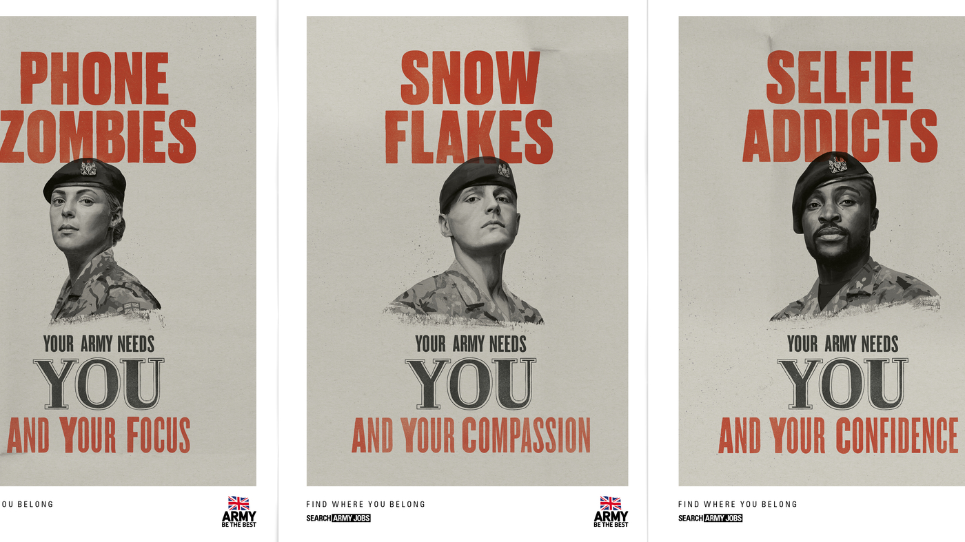 British Army Seeks 'Snow Flakes' And 'Me Me Me Millennials' In New ...