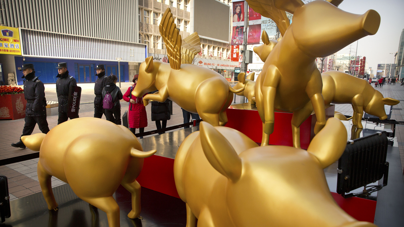 PHOTOS: The Year Of The Pig Is Here : NPR