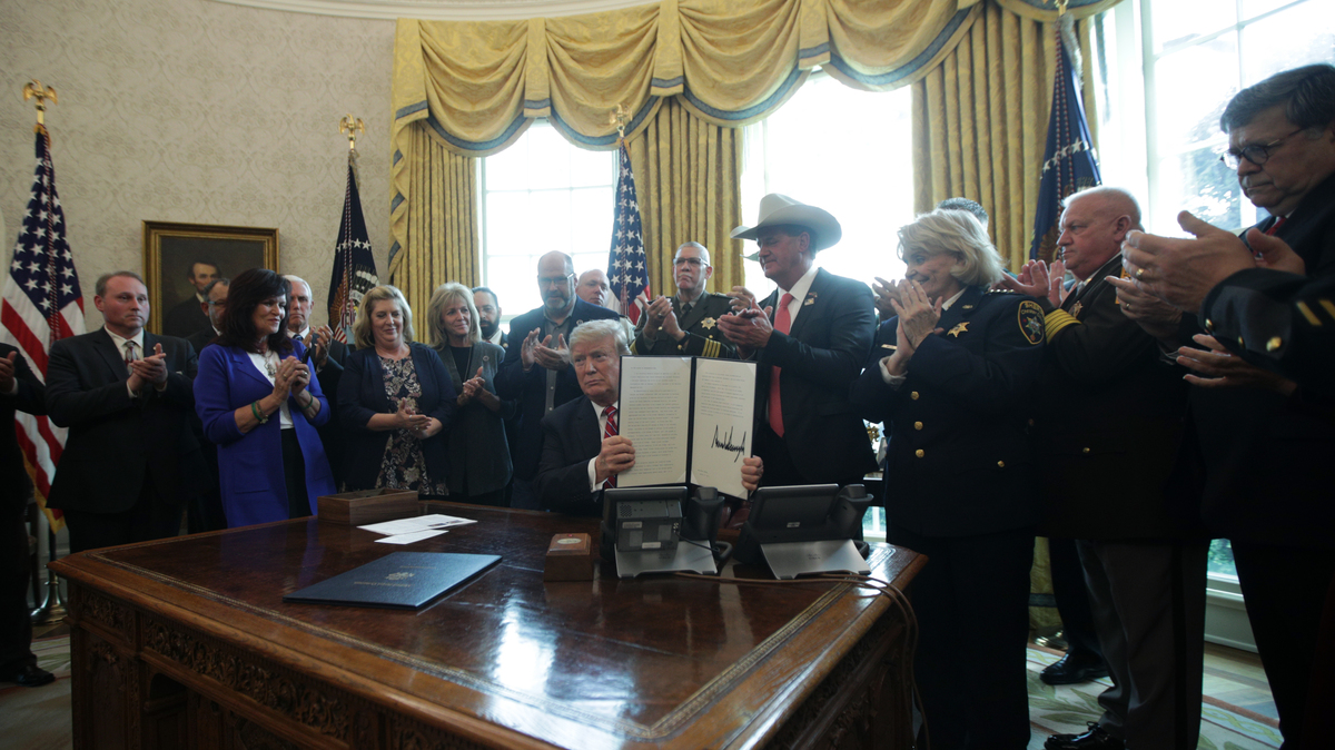 President Trump Vetoes Congressional Effort To Limit Border Wall ...