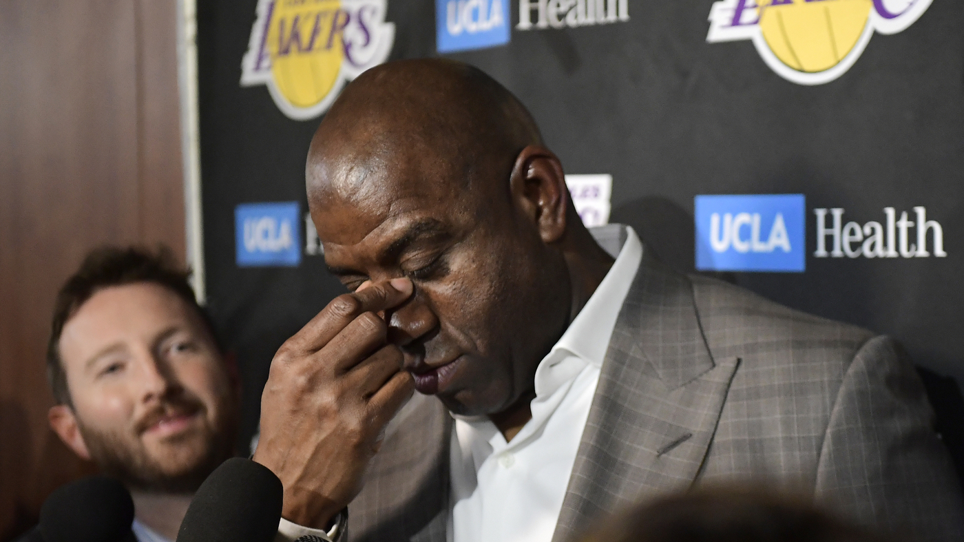 No More Magic: Johnson Abruptly Resigns From The LA Lakers : NPR