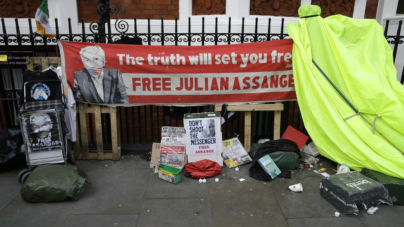 Breaking News Update: Julian Assange Arrested : Up First : NPR