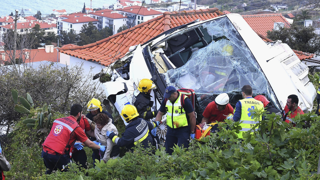 Tour Bus Crashes In Portugal, Killing At Least 29 : NPR